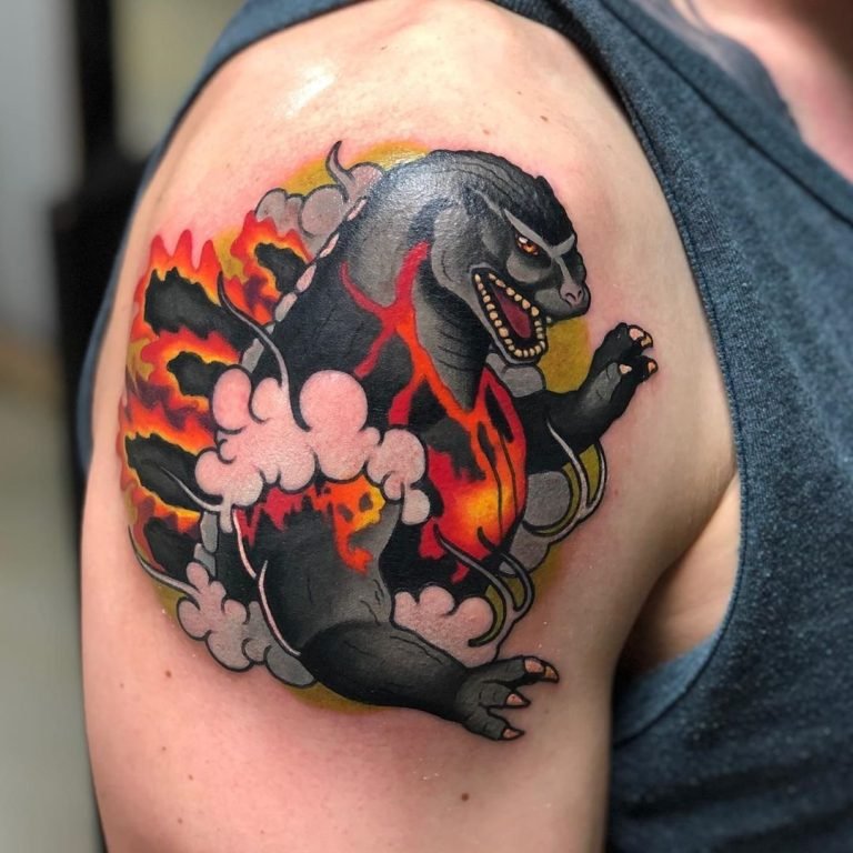 Godzilla Tattoo Archives - Tattoos Free