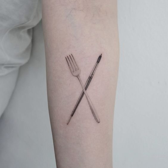 17 Incredible Paintbrush Tattoos That Will Inspire You - Tattoos Free